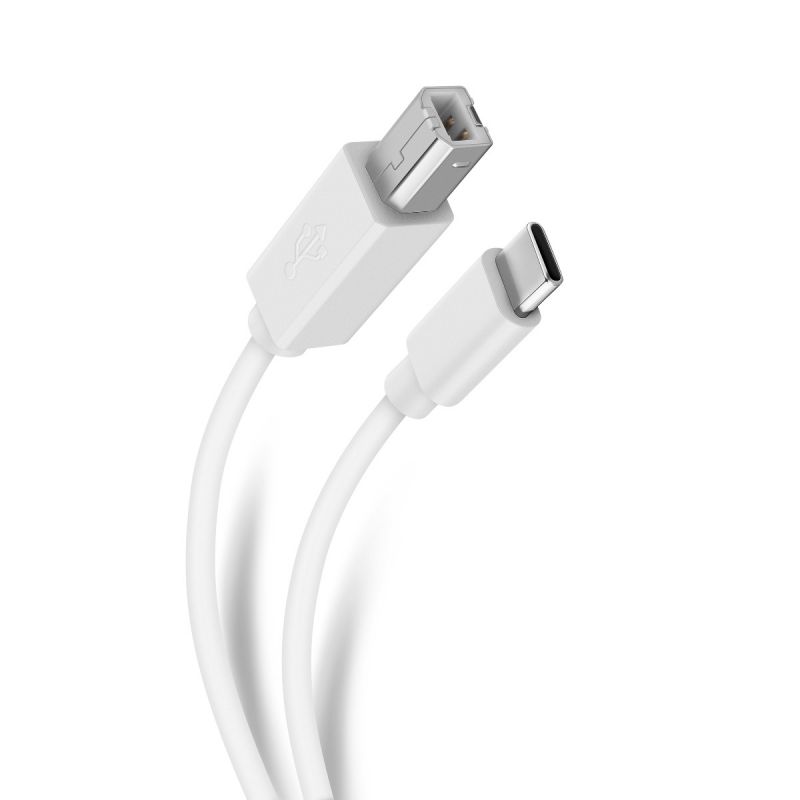 Cable USB C a USB tipo B de 1,8 m - Compatible con Andr
